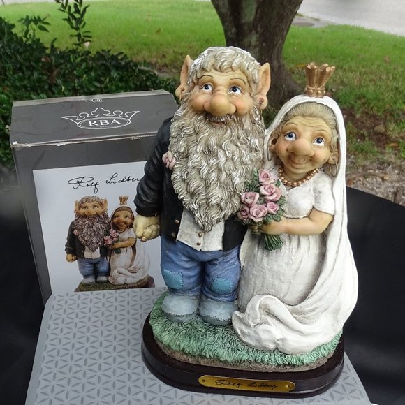 Rolf Lidberg | Art | Vintage Troll Mature Bride And Groom By Rolf Lidberg Limited Edition ...